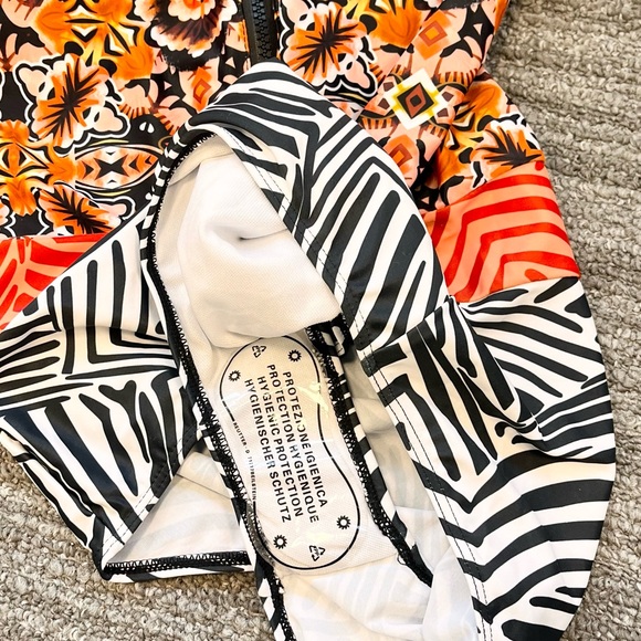 Swim | One Piece Rash Gaurd Swimsuit Springsuit Floral Zebra Long ...